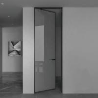China Factory Supply Modern Aluminum Glass Doors with Mesh Panel for Bedroom House Hotel Villa Courtyard Patio Sliding Door for sale