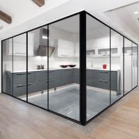 China Multi Panel Balcony Glass Door Modern Style Slide Custom Aluminum Frameless Commercial Sliding Gate for Bedroom Kitchen for sale
