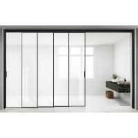 China Multi Panel Balcony Glass Door Modern Style Slide Custom Aluminum Frameless Commercial Sliding Gate for Bedroom Kitchen for sale