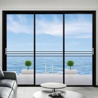 China Multi Panel Aluminum Alloy Sliding Door High Performance Exterior Tempered Glass Modern Bedroom Garden Patio Restaurant Hotel for sale