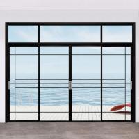 China Multi Panel Aluminum Alloy Sliding Door High Performance Exterior Tempered Glass Modern Bedroom Garden Patio Restaurant Hotel for sale