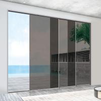 China Multi Panel Aluminum Alloy Sliding Door High Performance Exterior Tempered Glass Modern Bedroom Garden Patio Restaurant Hotel for sale