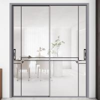 China Modern Aluminum Frame Waterproof Sliding Glass Door for Apartment Kitchen Villa Bedroom Balcony Terrace Durable for sale
