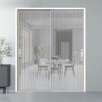China Modern Double Panel Glass Patio Sliding Door Cost-effective Waterproof Aluminum Frame for Office Home Villa Hotel Interior Use for sale