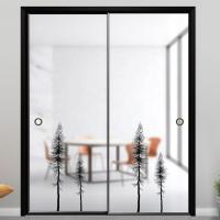 China Modern Double Panel Glass Patio Sliding Door Cost-effective Waterproof Aluminum Frame for Office Home Villa Hotel Interior Use for sale