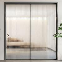 China Modern Double Panel Glass Patio Sliding Door Cost-effective Waterproof Aluminum Frame for Office Home Villa Hotel Interior Use for sale