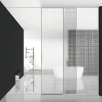 China Kitchen Aluminum Sliding Door Double Bathroom Sliding Glass Door Commercial Interior Bedroom Door Invisible Doors for Hotel for sale