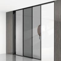 China Kitchen Aluminum Sliding Door Double Bathroom Sliding Glass Door Commercial Interior Bedroom Door Invisible Doors for Hotel for sale