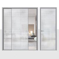 China Modern Interior Bathroom Swinging Sliding Glass Door Aluminum Frame Customized Color Waterproof Minimalist Design for Kitchen for sale