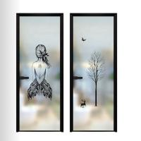 China Minimalist Finished Swing Open Waterproof Customized Aluminum Alloy Glass Door Home Use Hotel Villa Bathroom Kitchen Bedroom for sale