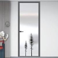 China Minimalist Finished Swing Open Waterproof Customized Aluminum Alloy Glass Door Home Use Hotel Villa Bathroom Kitchen Bedroom for sale
