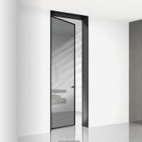 China Minimalist Finished Swing Open Waterproof Customized Aluminum Alloy Glass Door Home Use Hotel Villa Bathroom Kitchen Bedroom for sale