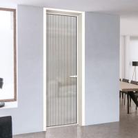 China Modern Heat Insulation Aluminum Glass Panel Door with Aluminum Alloy Frame for Kitchen & Bathroom for sale
