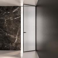 China Modern Heat Insulation Aluminum Glass Panel Door with Aluminum Alloy Frame for Kitchen & Bathroom for sale