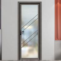 China Modern Heat Insulation Aluminum Glass Panel Door with Aluminum Alloy Frame for Kitchen & Bathroom for sale