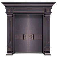 China High Quality Modern Anti-theft Zinc Alloy Fire Rated Entry Door Apartments Villa House Security Front Entrance Thermal Exterior for sale
