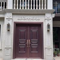 China High Quality Modern Anti-theft Zinc Alloy Fire Rated Entry Door Apartments Villa House Security Front Entrance Thermal Exterior for sale