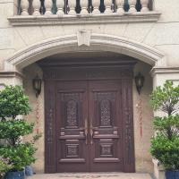 China High Quality Modern Anti-theft Zinc Alloy Fire Rated Entry Door Apartments Villa House Security Front Entrance Thermal Exterior for sale