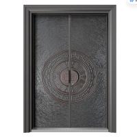 China High-End Zinc Alloy Modern Security Bulletproof Swing Entry Door Villa Apartment Exterior Anti-theft Painted Finish Outdoor for sale