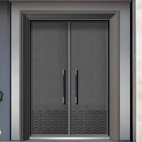 China High-End Zinc Alloy Modern Security Bulletproof Swing Entry Door Villa Apartment Exterior Anti-theft Painted Finish Outdoor for sale