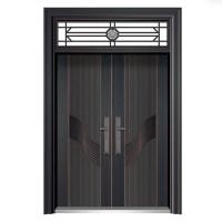 China Modern Villa Wind-Resistant Stainless Steel Entry Door with Non-Deformable Structure Waterproof Exterior Entrance Security Door for sale