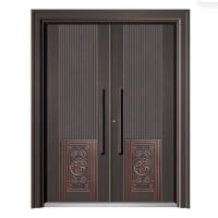 China Modern Villa Wind-Resistant Stainless Steel Entry Door with Non-Deformable Structure Waterproof Exterior Entrance Security Door for sale