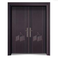 China Modern Villa Wind-Resistant Stainless Steel Entry Door with Non-Deformable Structure Waterproof Exterior Entrance Security Door for sale