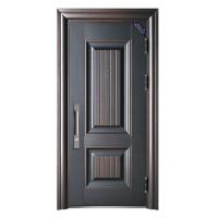 China Modern Design Steel Security Entry Door Fire Rated Anti-Theft Customized Color Powder Coated Finish for Apartment Exterior Use for sale