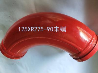 China 13759028 Red Color End Elbow 125*R275-90 for Concrete Pump for sale
