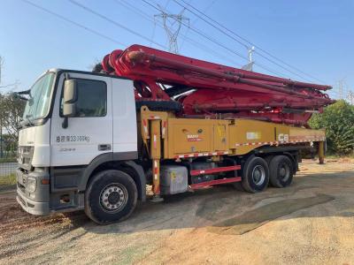 China 2019 2018 SANY Mercedes chassis 49m 56m Remote Control Concrete Pump Truck 44400KG with 315kw Engine Power for sale