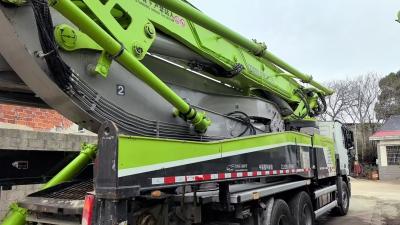 China Three Bridge 52m 2019year Zoomlion Used Concrete Pump Truck For Heavy Duty And High Pressure Pumping for sale