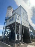 China Full Automatic 200 Cube/H used Ready Fixed Concrete Batching Mixing Plant with Cement Silo for sale