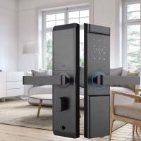 China Black TTlock Digital Door Lock 35mm - 55mm Hotel Digital Door Lock for sale