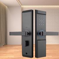 China Black TTlock Digital Door Lock 35mm - 55mm Hotel Digital Door Lock for sale