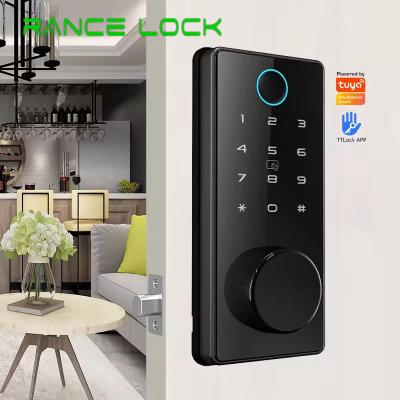 China APP Control Touch Screen Door Lock 35mm - 60mm Electronic Key Card Door Lock for sale