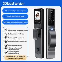 China 3D Face Recognition Digital Smart Door Lock Resists Corrosion For Home Security for sale
