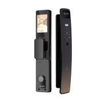 China Electronic Fingerprint Smart Door Lock Israel With 4.5 Inches Screen for sale