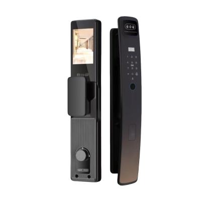 China Electronic Fingerprint Smart Door Lock Israel With 4.5 Inches Screen for sale