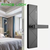 China RFID Hotel Door Lock Black / Silver Smart Electronic Door Lock for sale
