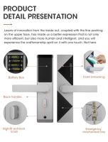 China RFID Hotel Door Lock Black / Silver Smart Electronic Door Lock for sale