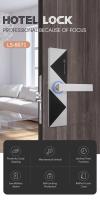 China RFID Hotel Door Lock Black / Silver Smart Electronic Door Lock for sale