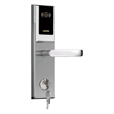 China Stainless Steel Hotel Door Lock Anti Theft Hotel Card Door Lock Silver for sale