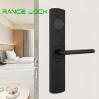 China Aluminum Alloy Wifi Door Lock 35mm - 55mm Smart Fingerprint Door Lock  Black for sale