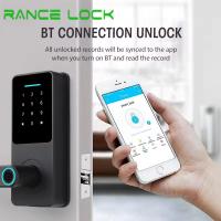 China Keyless Tuya Wifi Lock Tuya 35mm - 60mm Fingerprint Door Lock For Hotel for sale