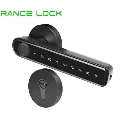 China Remote Control Fingerprint Door Lock Security Fingerprint Passcode Lock With Tuya and TThotel APP for sale