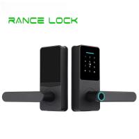 China Aluminum Alloy Electronic Password Door Lock 35mm - 60mm Fingerprint Bedroom Door Lock for sale