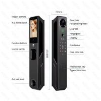 China Intelligent Lock Door Tuya Smart With Fingerprint Face Recognition Door Lock for sale