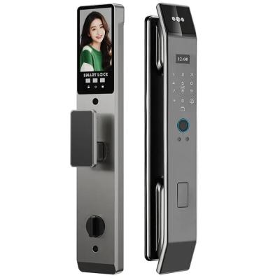 China Tuya WiFi Smart Keyless Door Lock With Fingerprint Digital Door Lock With Camera for sale