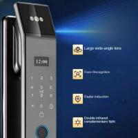 China Tuya WiFi Smart Keyless Door Lock With Fingerprint Digital Door Lock With Camera for sale