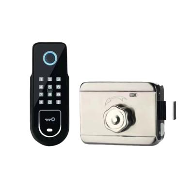 China Sliding Glass Door Fingerprint Tuya Smart Lock Electronic Access Control for sale